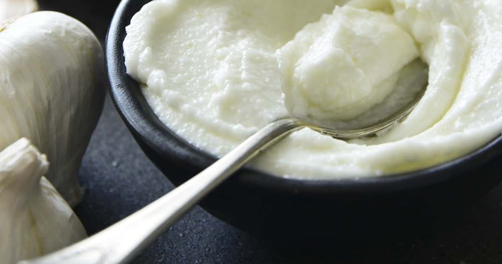 Authentic Toum (Middle Eastern Whipped Garlic Sauce) | Punchfork