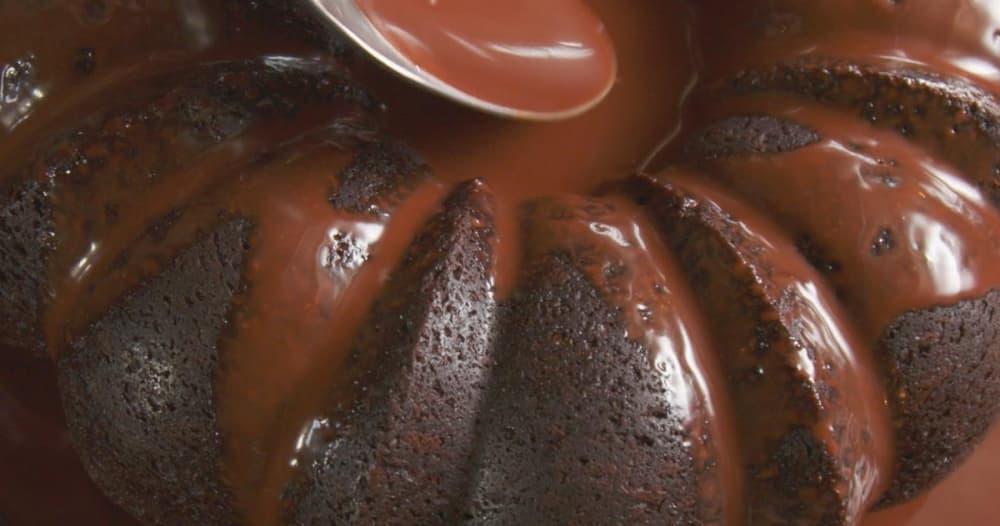 Fudge Cake with Stout Glaze | Punchfork