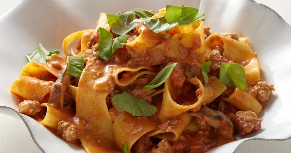 Pappardelle with Veal and Pork Ragu | Punchfork