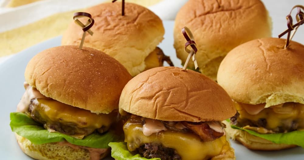 Sexy Sliders with Fancy Sauce and Cola Onions | Punchfork