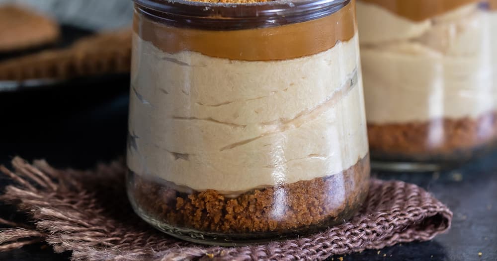 Biscoff Pudding Jars | Punchfork
