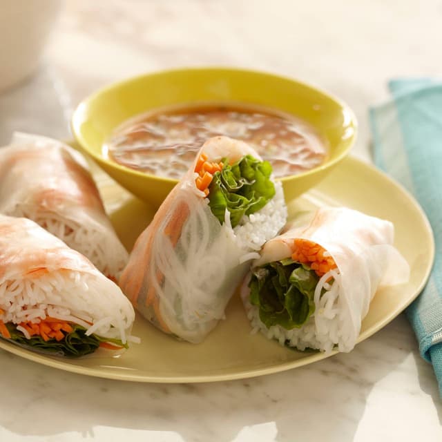 Soft Asian Summer Rolls with Sweet and Savory Dipping Sauce | Punchfork