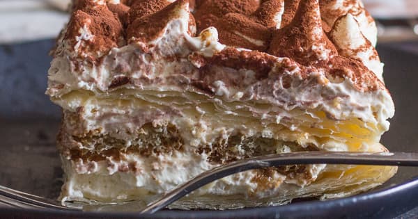 Easy Puff Pastry Tiramisu | Punchfork