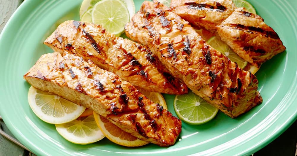 Triple Citrus Glazed Grilled Salmon | Punchfork