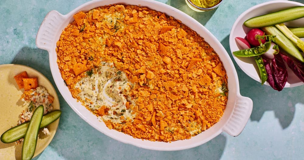 Hot Pickle and Cheese Cracker Dip | Punchfork