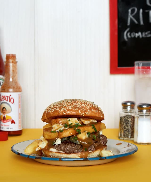 Poutine on the Ritz Burger | Punchfork