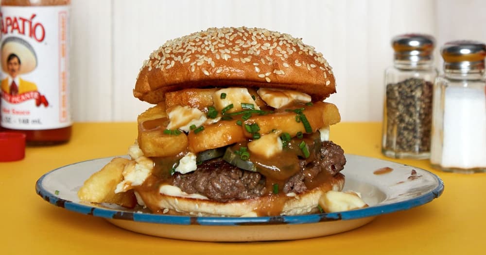 Poutine on the Ritz Burger | Punchfork