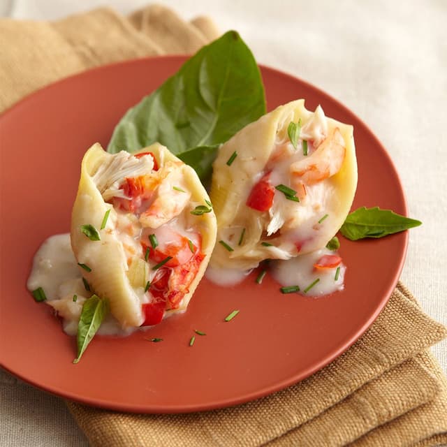 Shrimp-Stuffed Pasta Shells | Punchfork