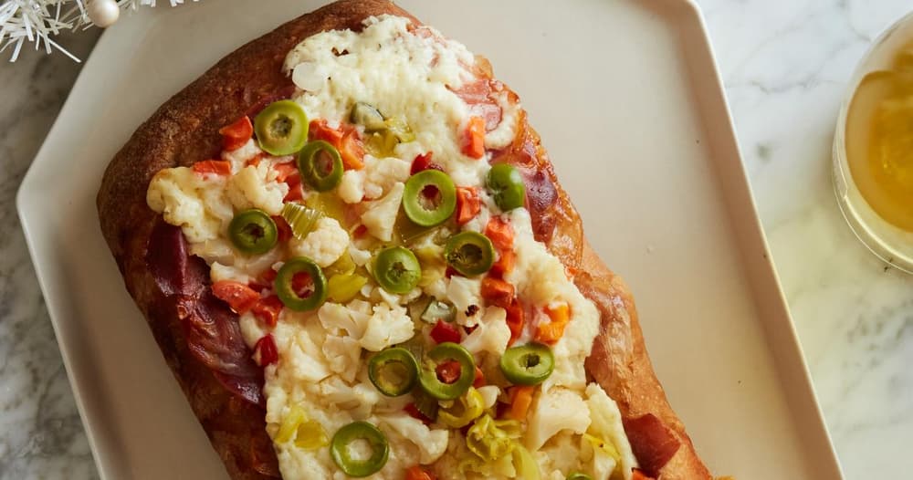 Baked Antipasto Cheese Bread | Punchfork