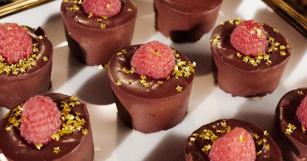 Raspberry-Cherry Chocolate Poppers | Punchfork