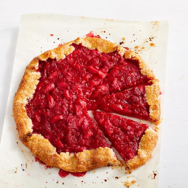 Raspberry Rhubarb Crostata | Punchfork