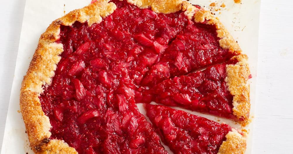 Raspberry Rhubarb Crostata | Punchfork
