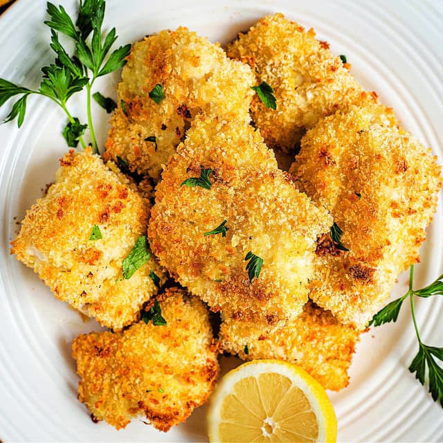 Crispy Oven-Fried Fish Filets with Dijon Tartar Sauce | Punchfork