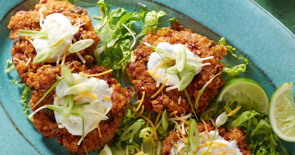Chili Bean-and-Bulgur Cakes | Punchfork