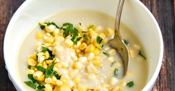 Easy Potato Corn Chowder Without Cream | Punchfork