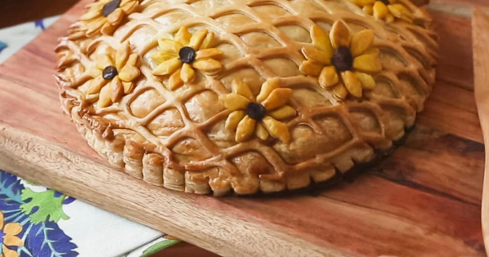 Sunflower Roasted Vegetable Pithivier | Punchfork