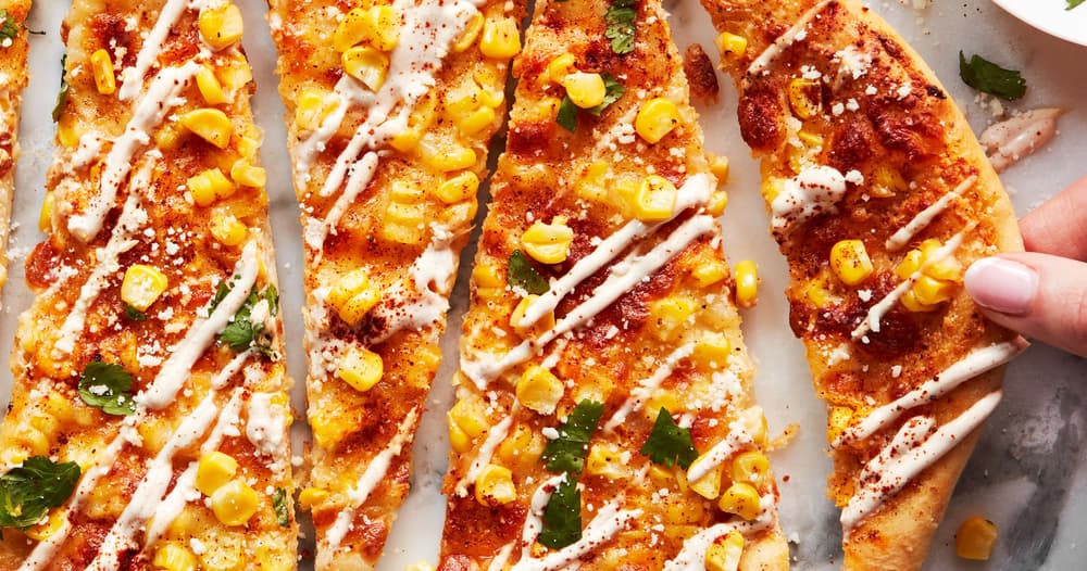Mexican Street Corn Flatbread | Punchfork