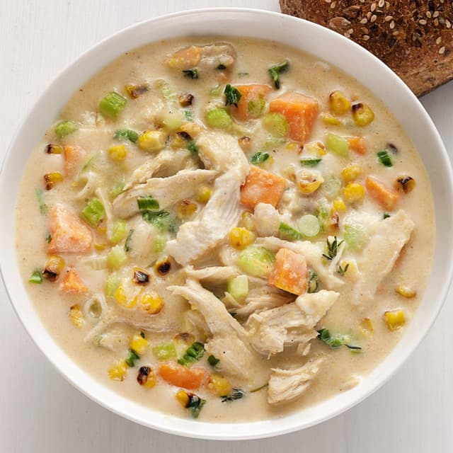 Roasted Corn and Chicken Chowder | Punchfork