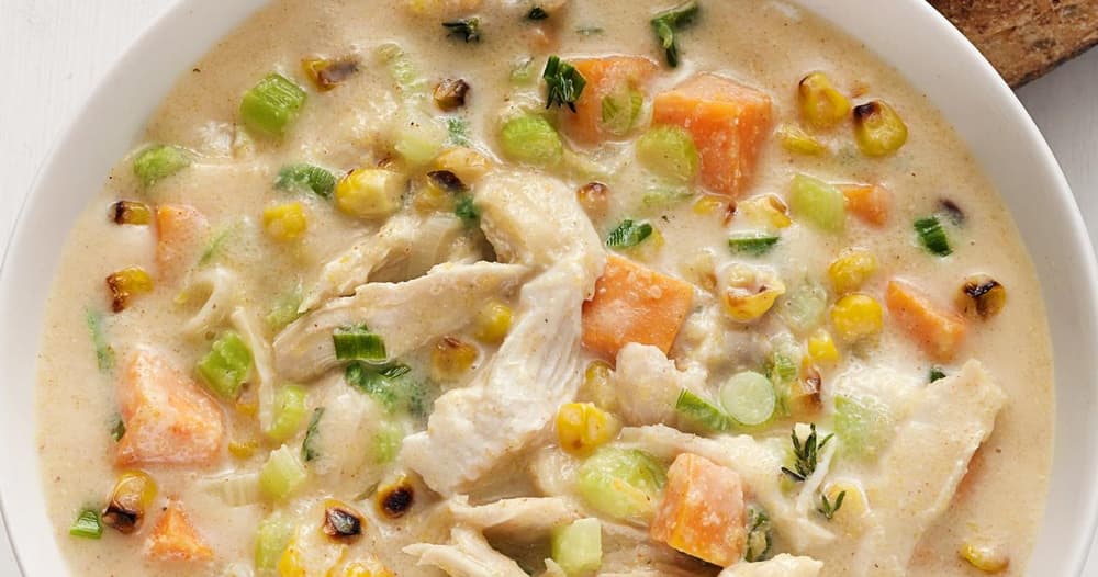 Roasted Corn and Chicken Chowder | Punchfork