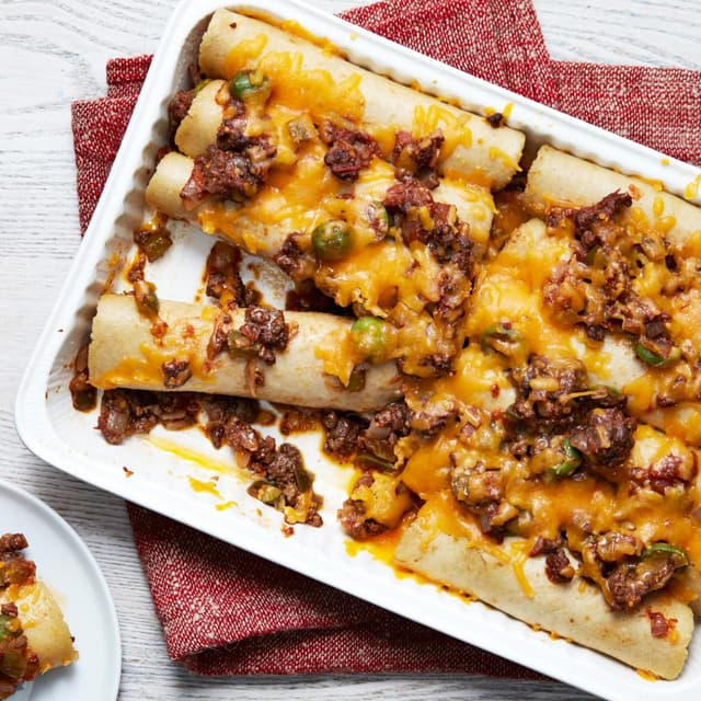 Beef Picadillo Enchiladas | Punchfork