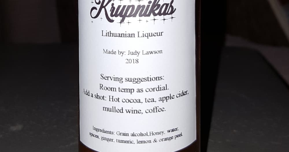 Lithuanian Krupnikas | Punchfork