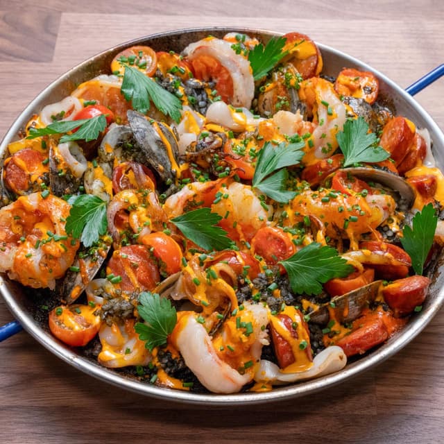 Squid Ink Paella | Punchfork
