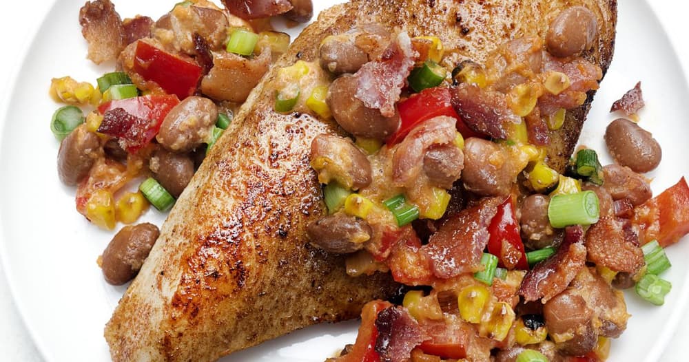 Cajun Chicken with Pinto Beans | Punchfork