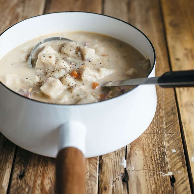 Knoephla Soup (German Potato Soup with Dumplings) | Punchfork