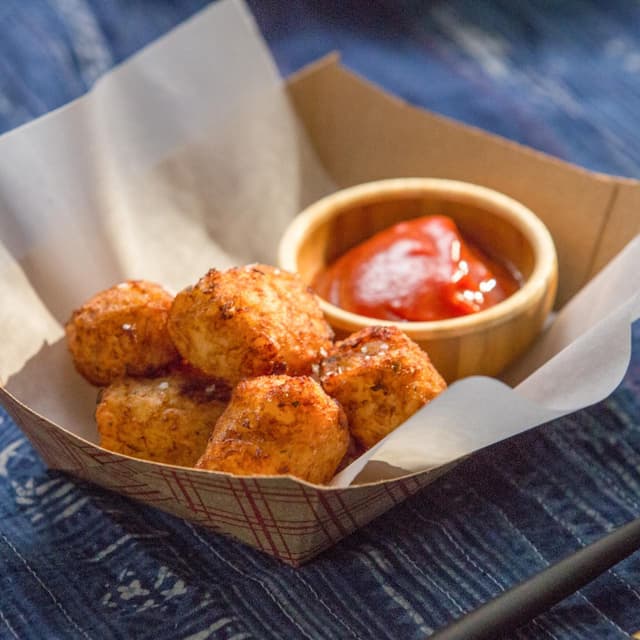 Hot Potato Tots with Chipotle Ketchup | Punchfork