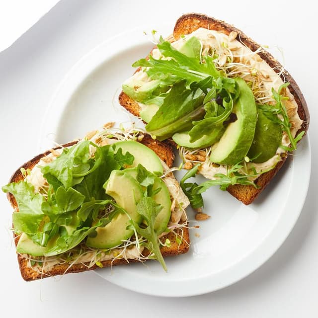 Avocado Toast with Sprouts | Punchfork
