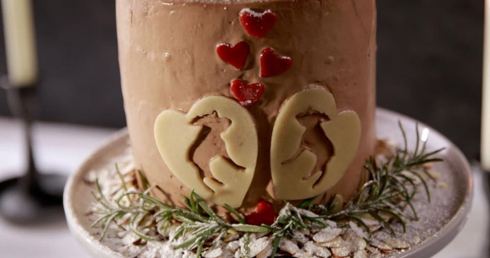 Marzipan Moose Mousse Cake | Punchfork