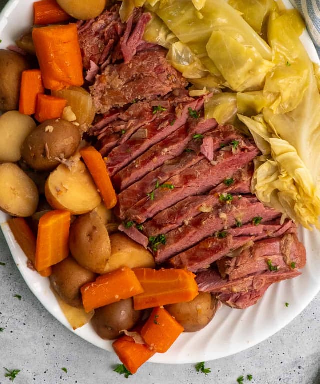 Crock Pot Corned Beef and Cabbage | Punchfork