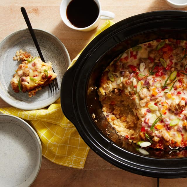 Slow-Cooker Breakfast Sausage Casserole | Punchfork