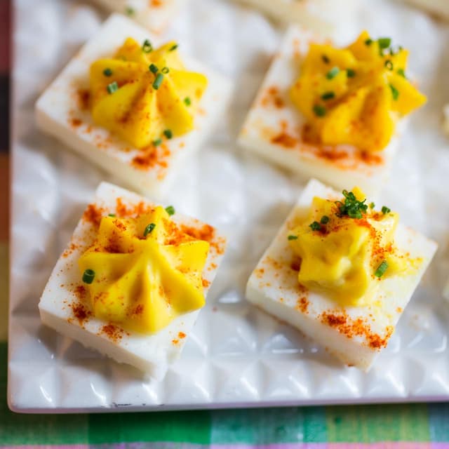 Square Deviled Eggs | Punchfork