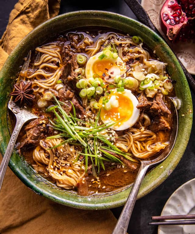 Spicy Miso Braised Beef Ramen | Punchfork