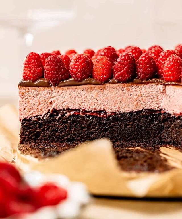 Chocolate Raspberry Mousse Cake | Punchfork
