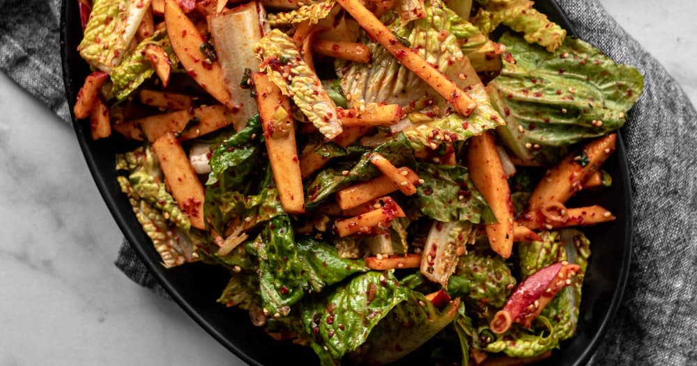Easy Korean Romaine Salad (Sangchu Geotjeori) | Punchfork