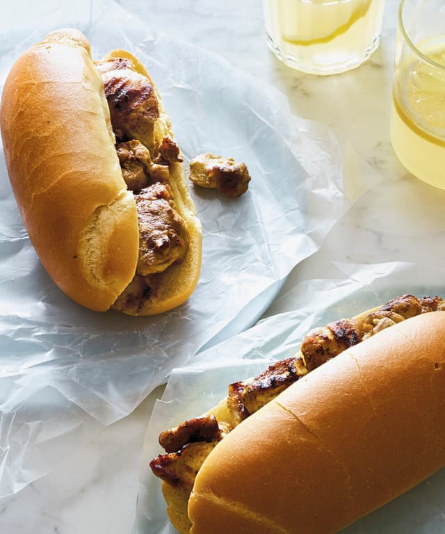 Chicken Spiedies (Marinated Chicken on a Bun) | Punchfork