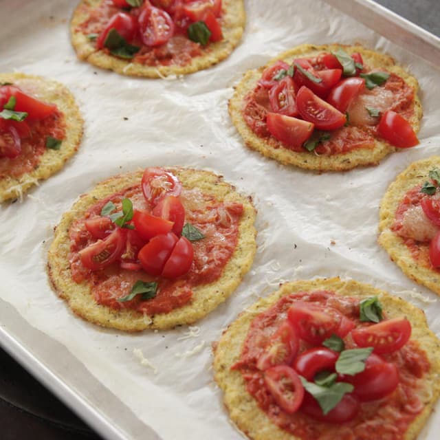 Mini Cauliflower Pizzas | Punchfork
