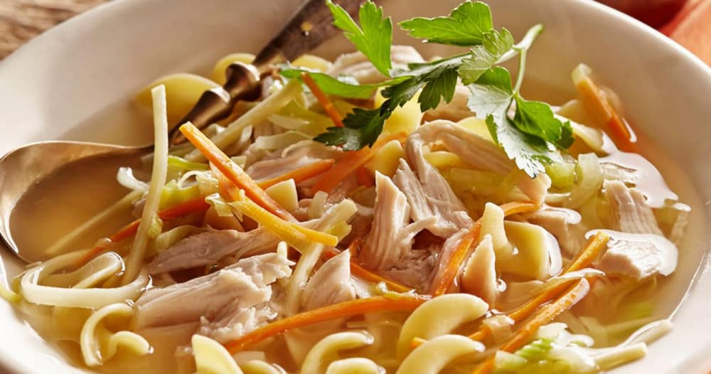Suped-Up Traditional Chicken Noodle Soup | Punchfork