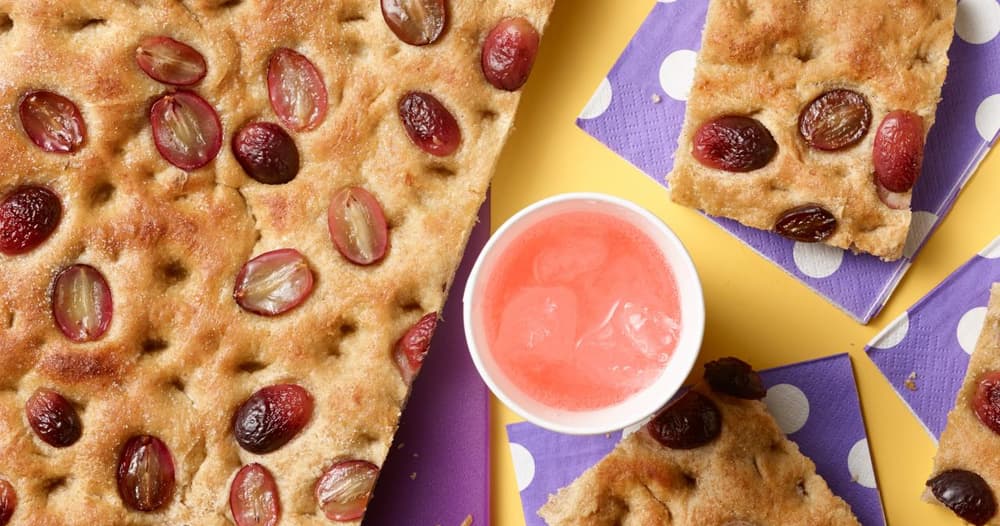 Sweet Grape Focaccia Bread | Punchfork