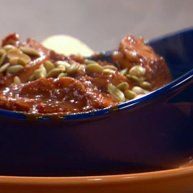 Beer-Poached Pulled Chicken Mole | Punchfork