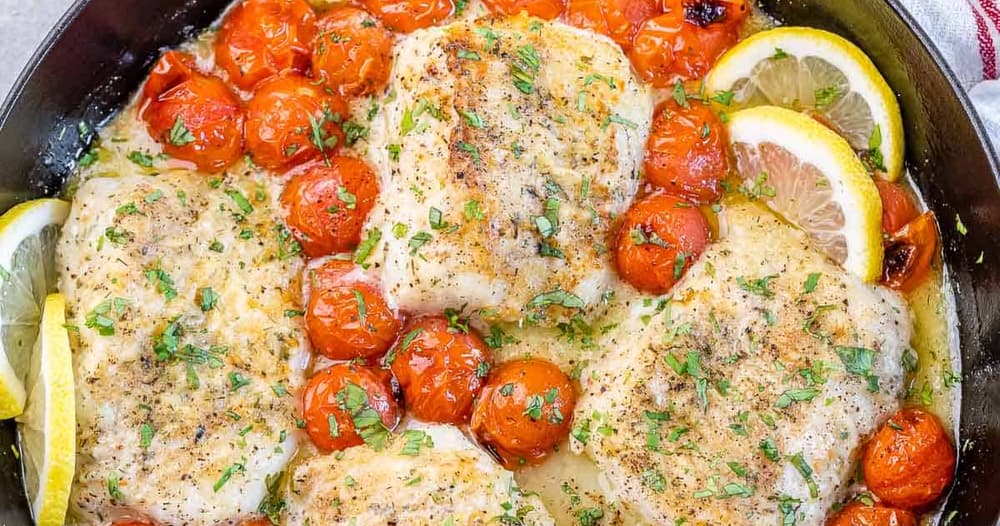 Lemon Garlic Baked Cod | Punchfork