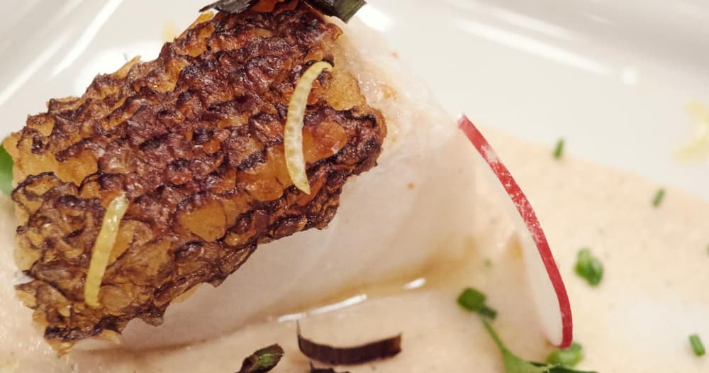 Sea Bass with Roasted Cauliflower Puree | Punchfork