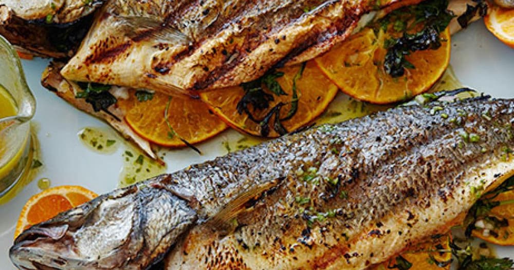 Grilled Whole Mediterranean Fish with Aged Sherry-Vinegar-Tarragon ...