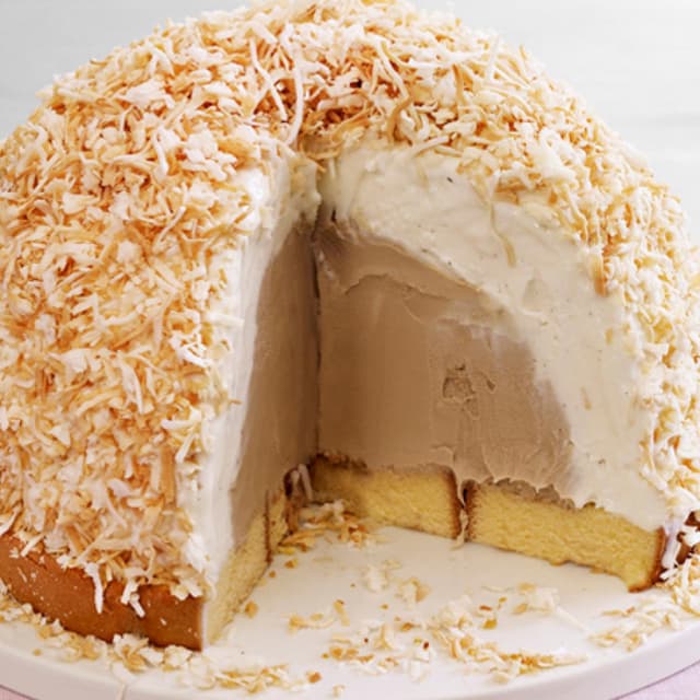 Coffee-Coconut Ice Cream Bombe | Punchfork