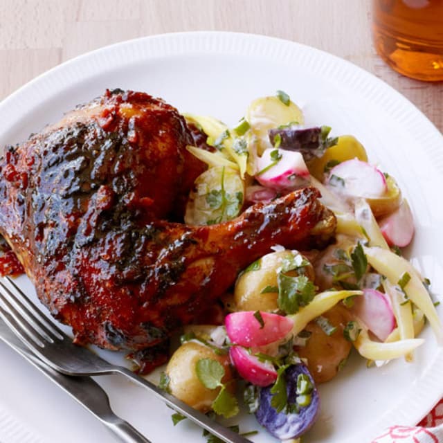 Grilled Ginger-Beer Chicken | Punchfork