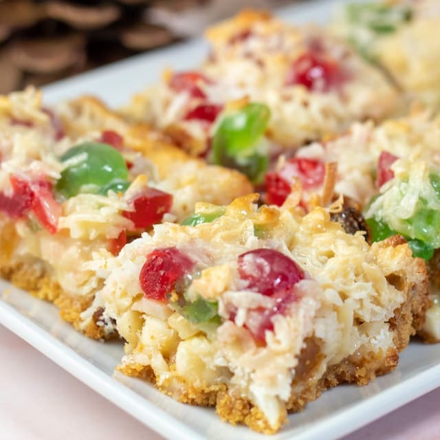 Fruitcake Magic Bars | Punchfork