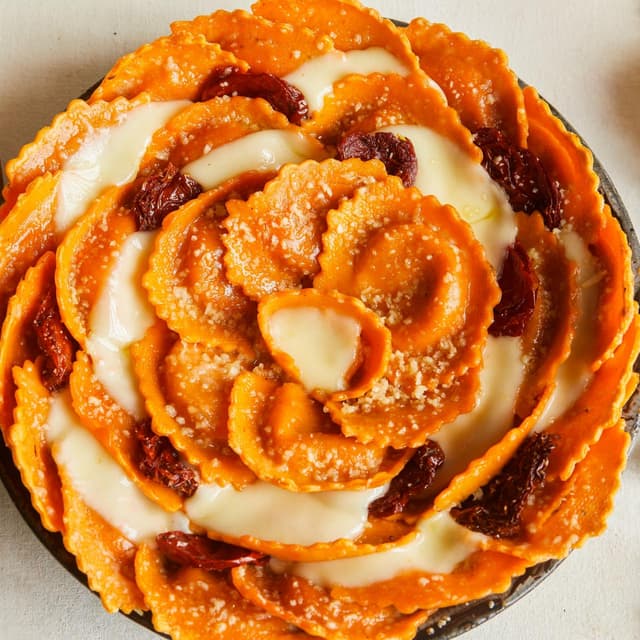 Ravioli Rose Pie | Punchfork