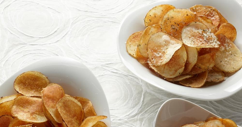 Trio of Seasoned Potato Chips | Punchfork